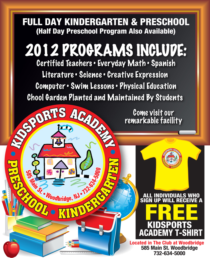 Club at Woodbridge KINDERGARTEN PRESCHOOL Ad – Ficchi Illustration