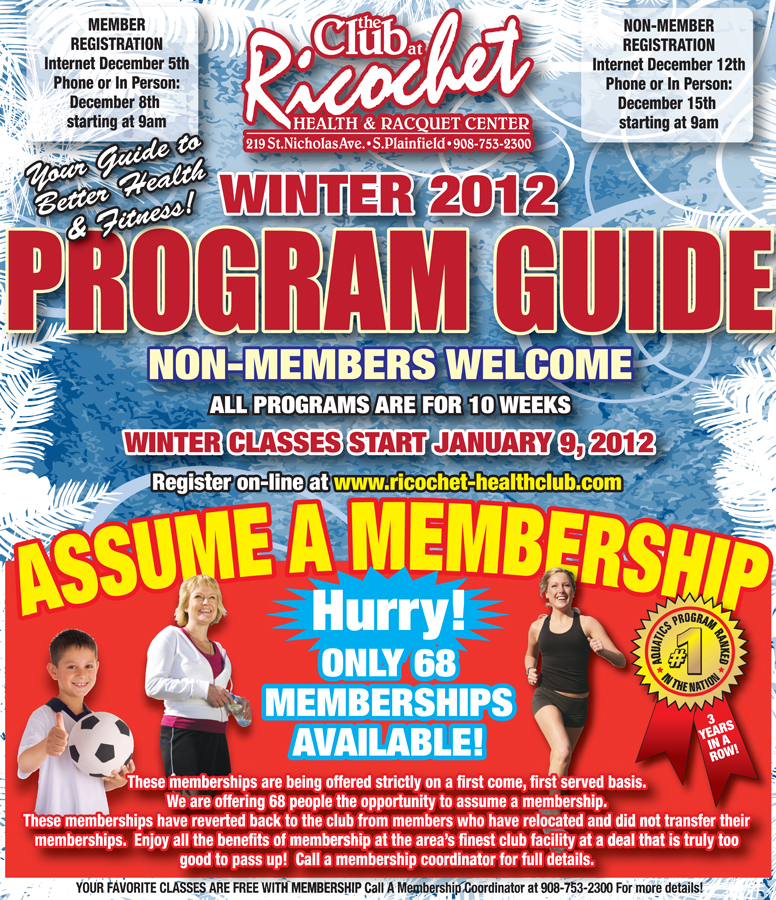 Club at Woodbridge Winter 2011 Program Guide Cover – Ficchi Illustration